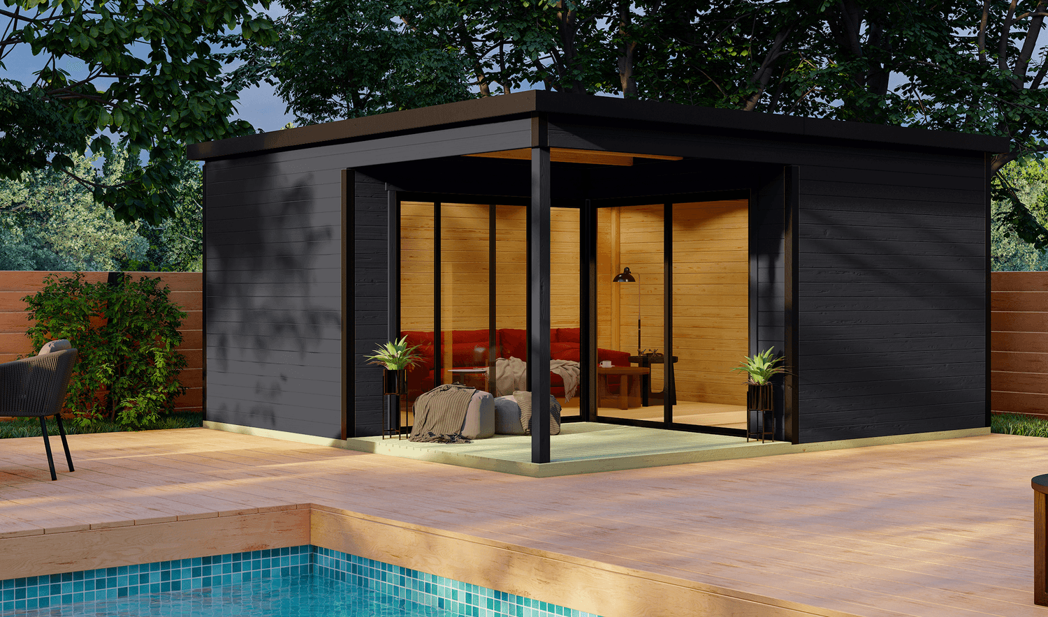 Lasita Maja Domeo 6 Loggia Set Carbon Grey | iGarden