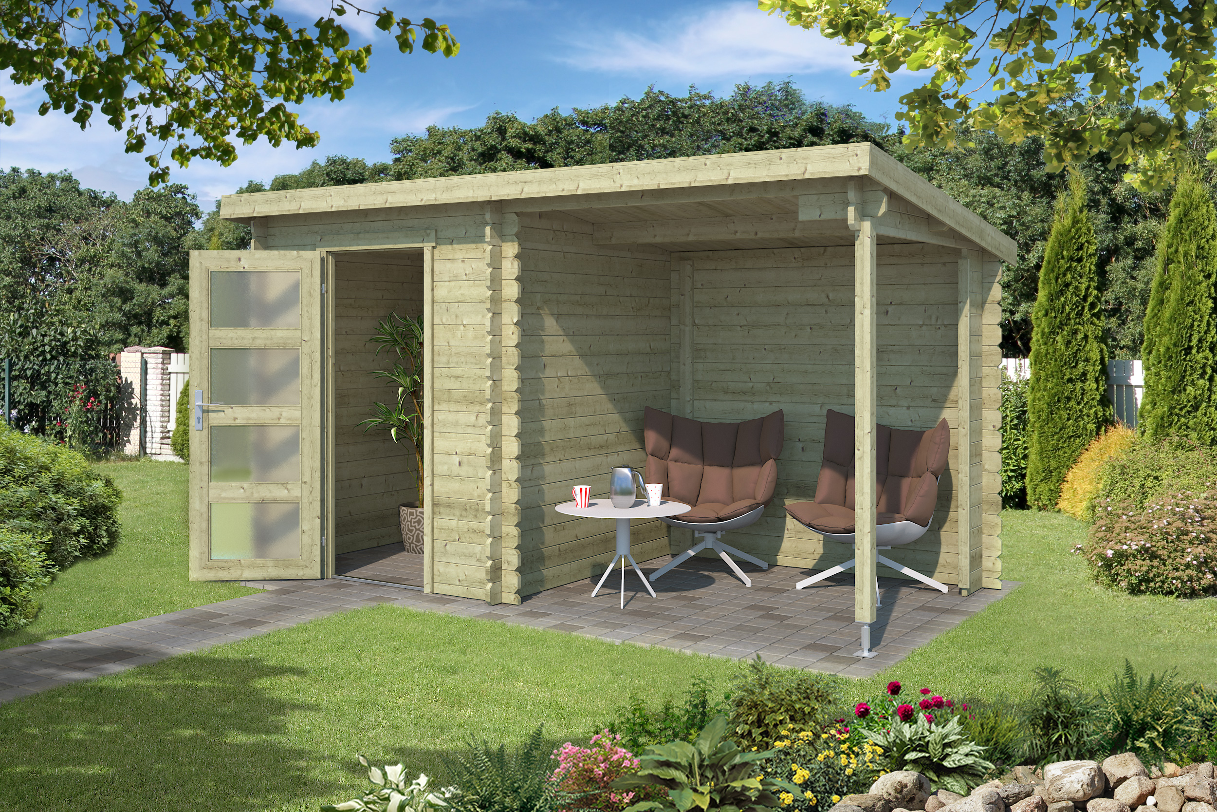 Outdoor Life Products Jelle 175 Plus Groen Geïmpregneerd | iGarden