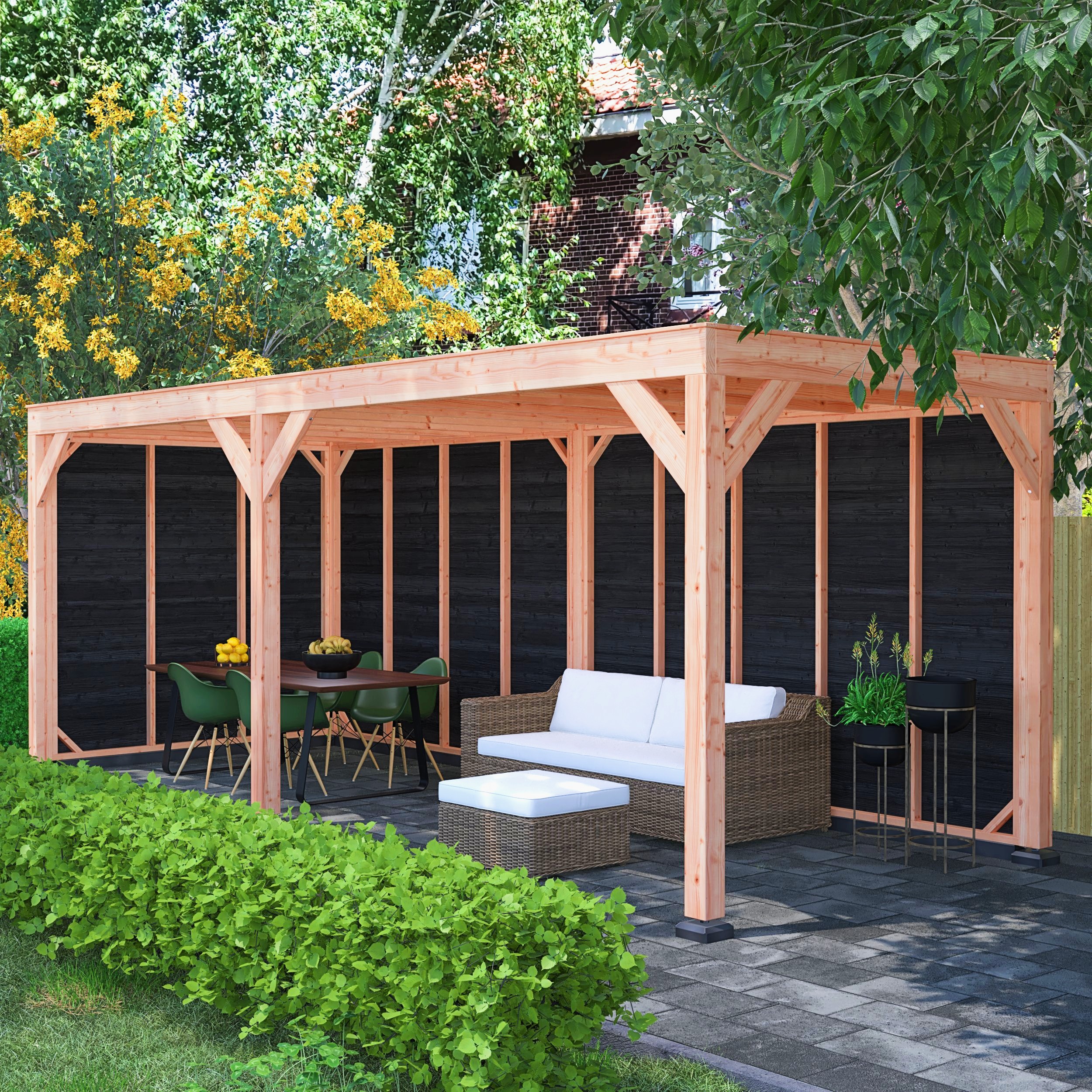 Outdoor Life Products Douglas Overkapping Z-ZR 650x250 | iGarden