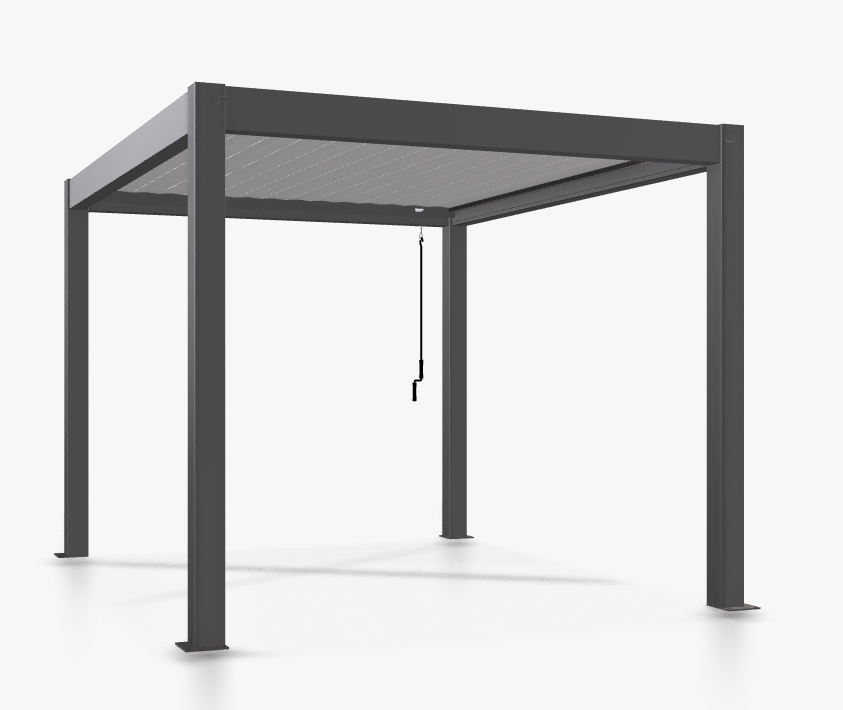 Biohort Pergola 3x3,5 Donkergrijs metallic / Zilver metallic (B449230 ...