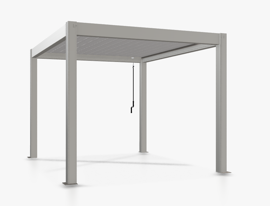 Biohort Pergola 3x3,5 Kwartsgrijs metallic / Zilver metallic (B489230 ...