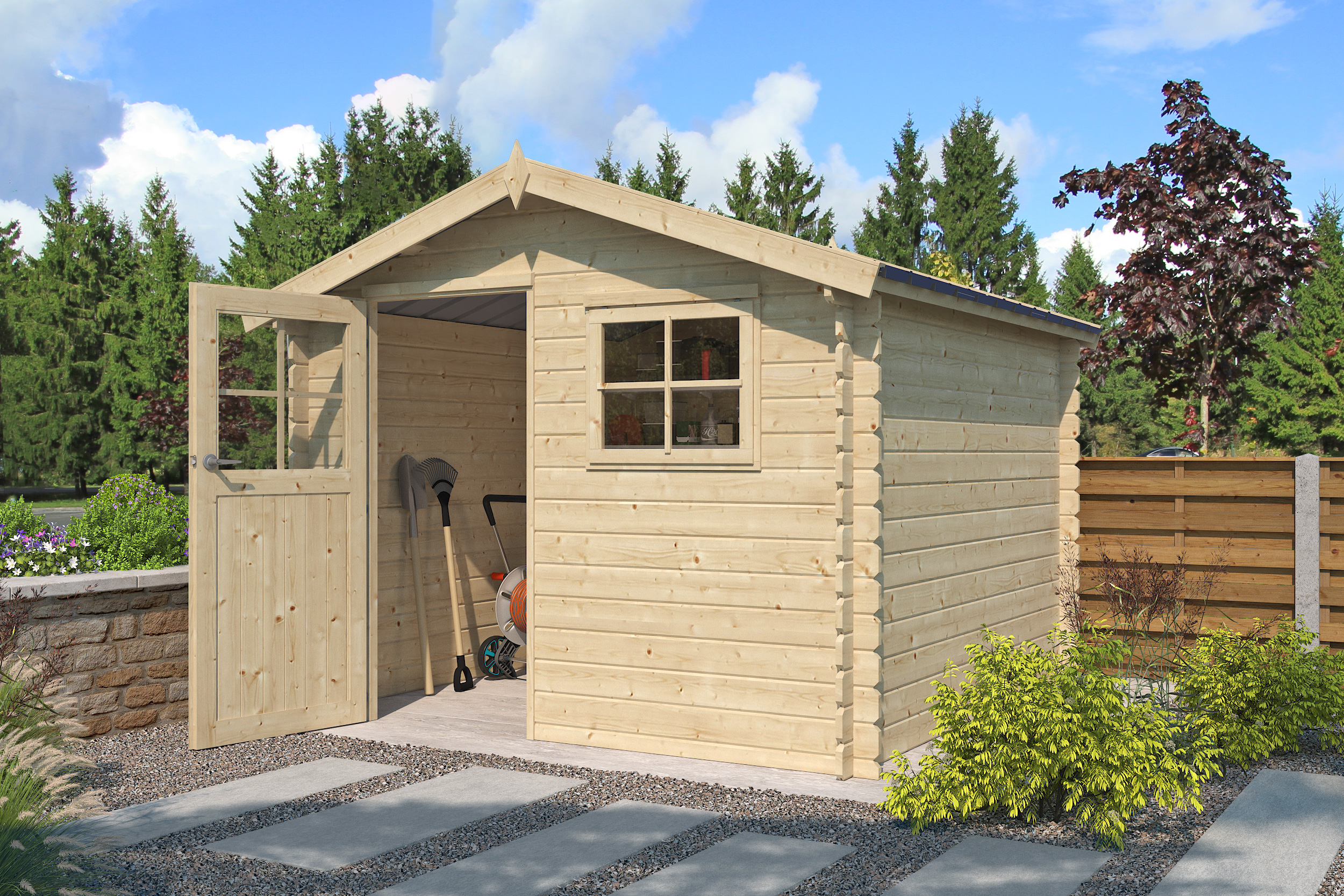 Woodlands tuinhuis Classic 295x295 staaldak | iGarden