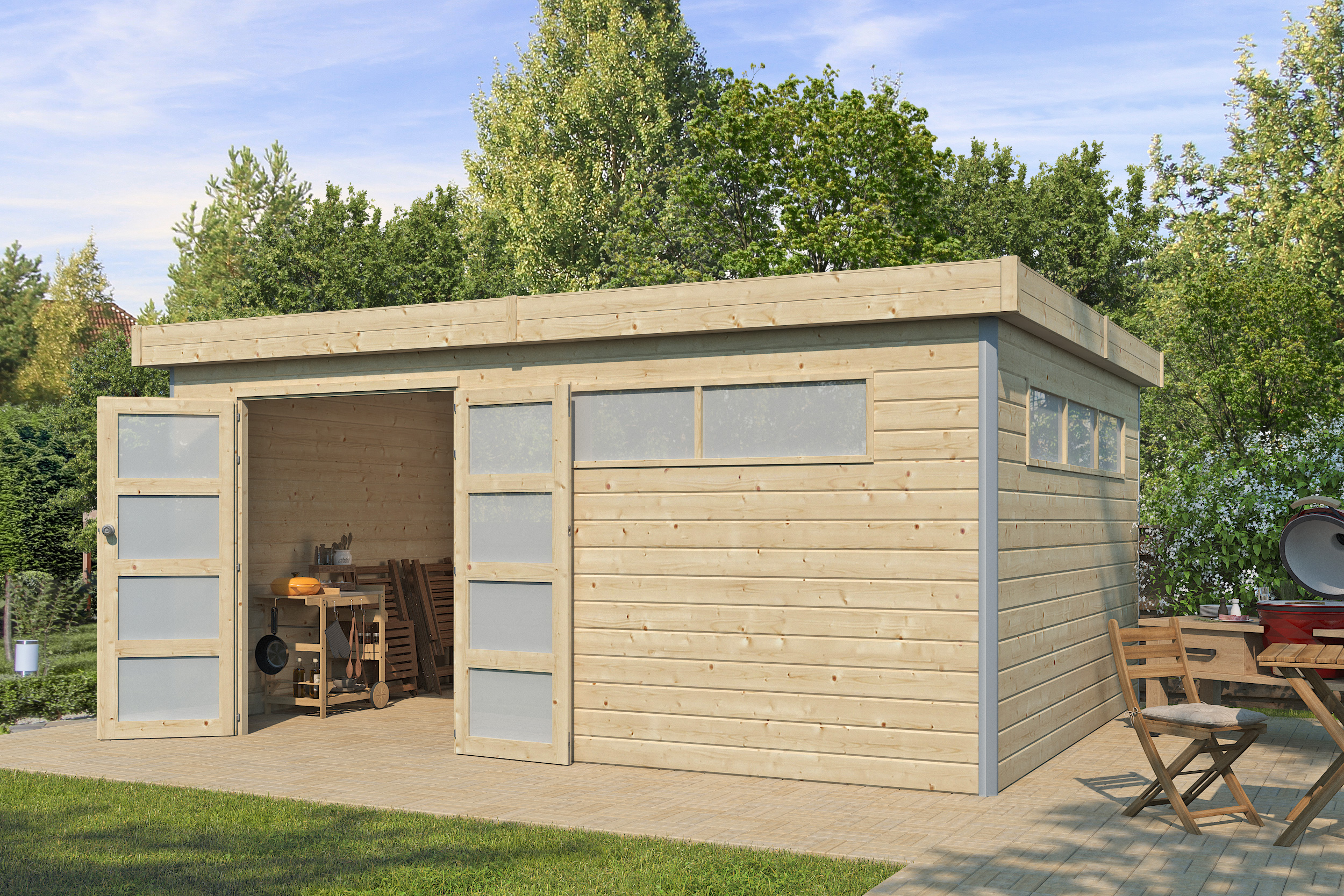 Woodlands tuinhuis Kasuko 485x385 | iGarden